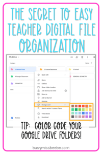 The Secret to Easy Teacher Digital File Organization - Busy Miss Beebe